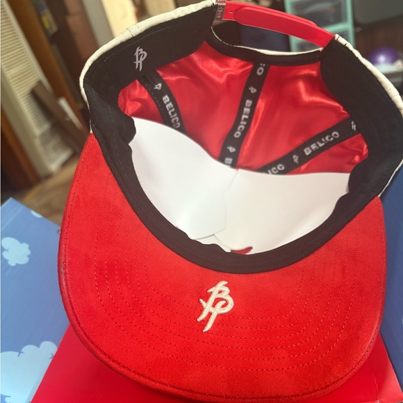 Accessories | Red Belico Cap With Embroidered Logo | Poshmark